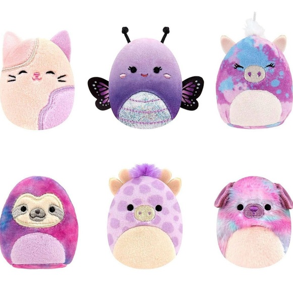 Squishmallows | Toys | Squishville 2 Insquishmallows 6 Pack Purple Pals ...